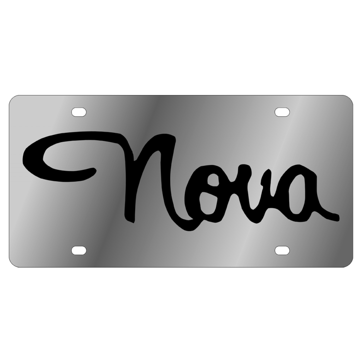 HossRods.com | Chevy Nova Stainless Steel License Plate | Hot Rod ...