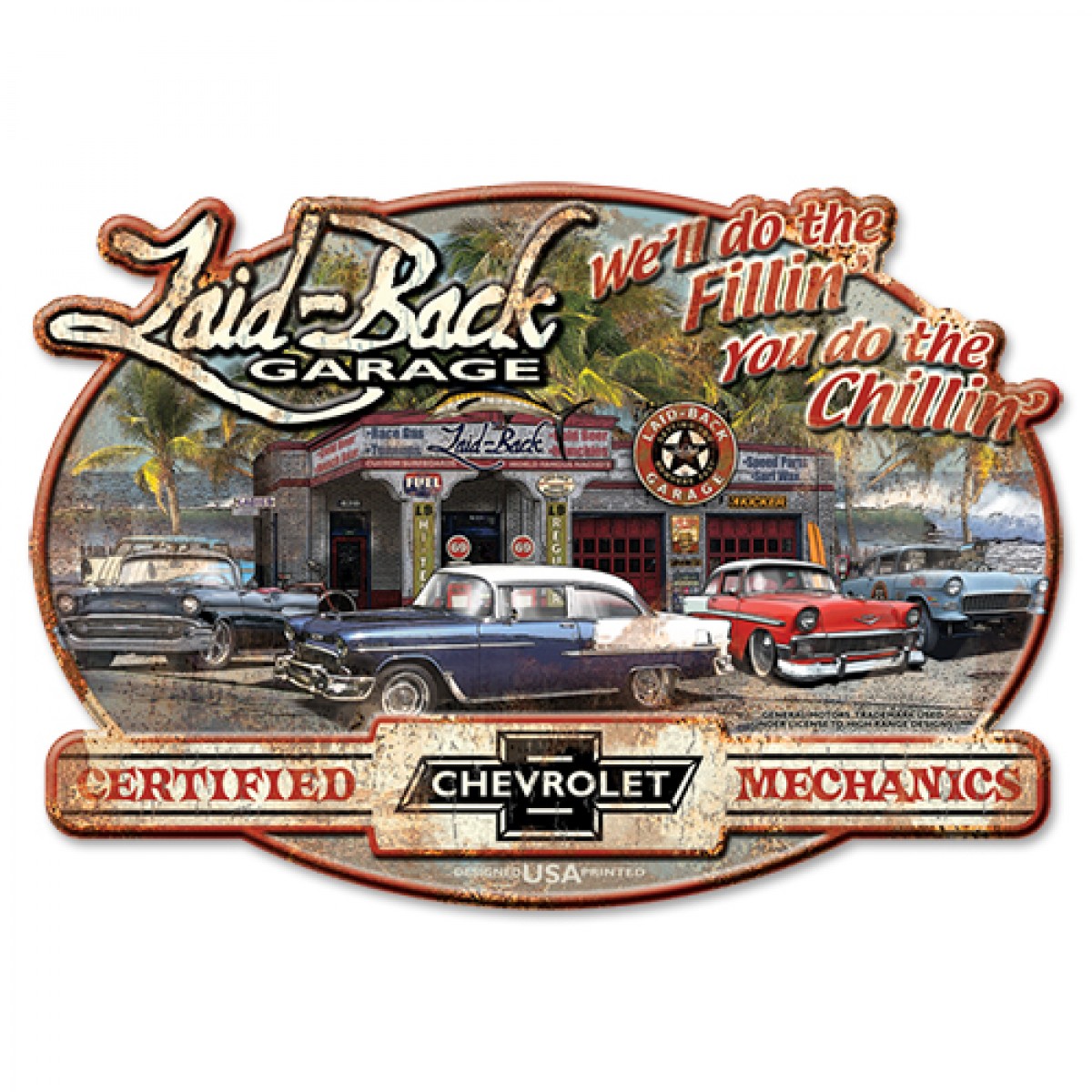 HossRods.com | Chevrolet Certified Mechanics Sign | Hot Rod Accessories ...