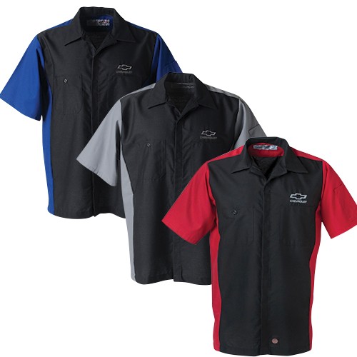 HossRods.com | Chevy Industrial Work Shirt by Red Kap | Hot Rod ...